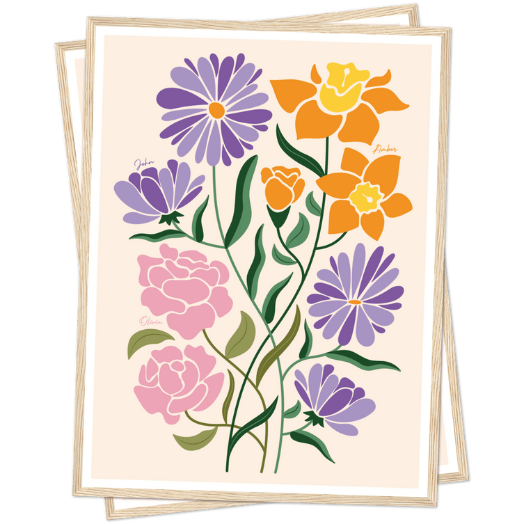 The Family Garden - Your Family Tree Transformed Into a Pice Of Art – Capri Studios